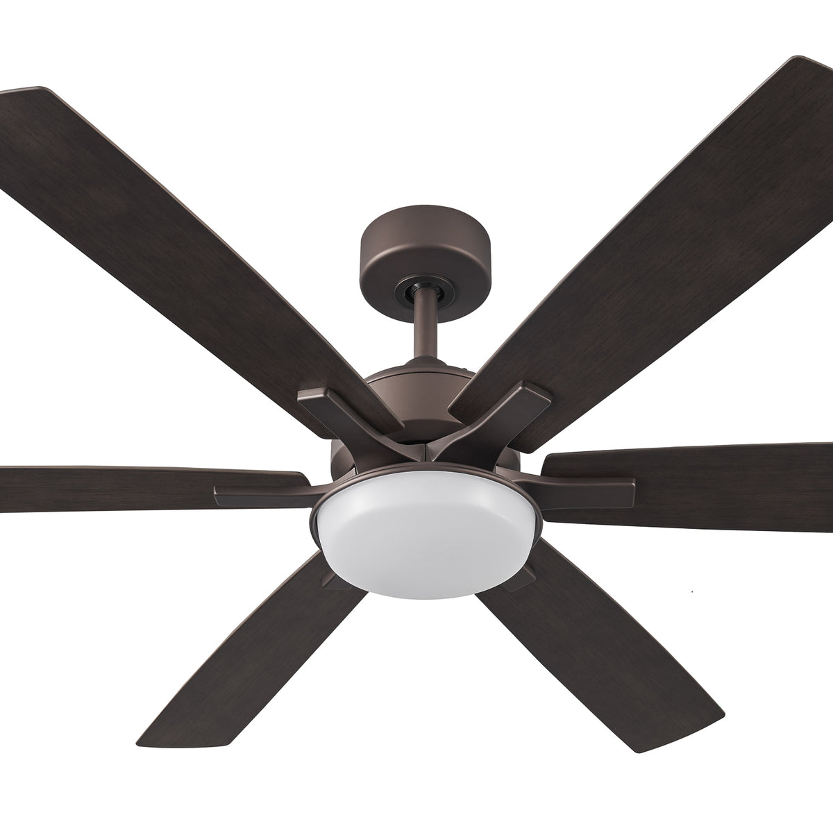 Pagoda 54" in. 6 Blade LED Flat Bronze Ceiling Fan – Airgale Fan Company