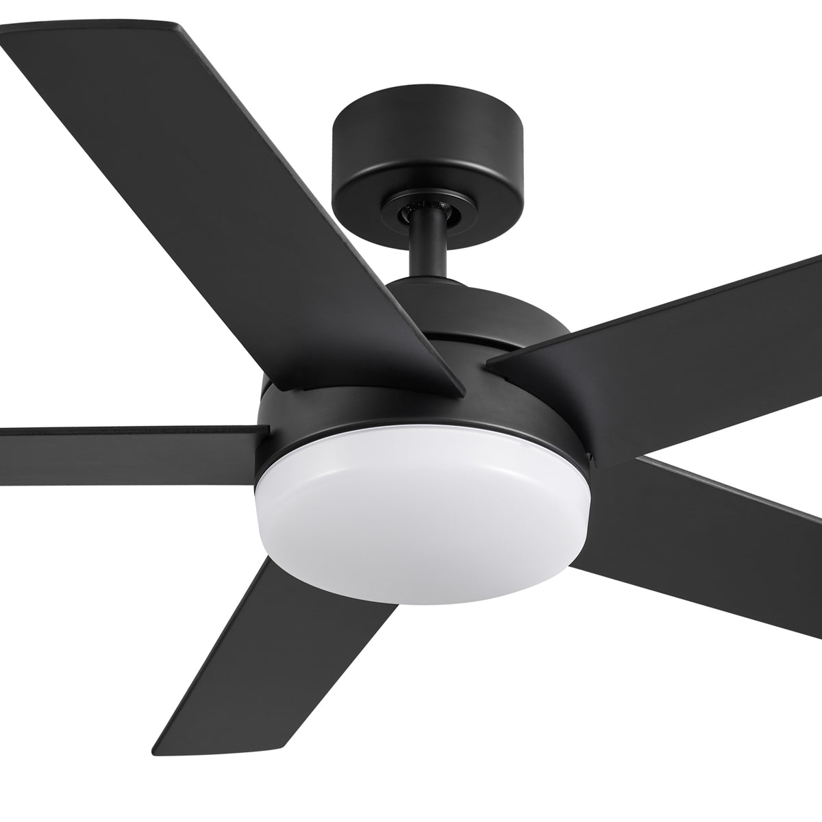 Langley 44" in. 5 Blade LED Matte Black Ceiling Fan – Airgale Fan Company